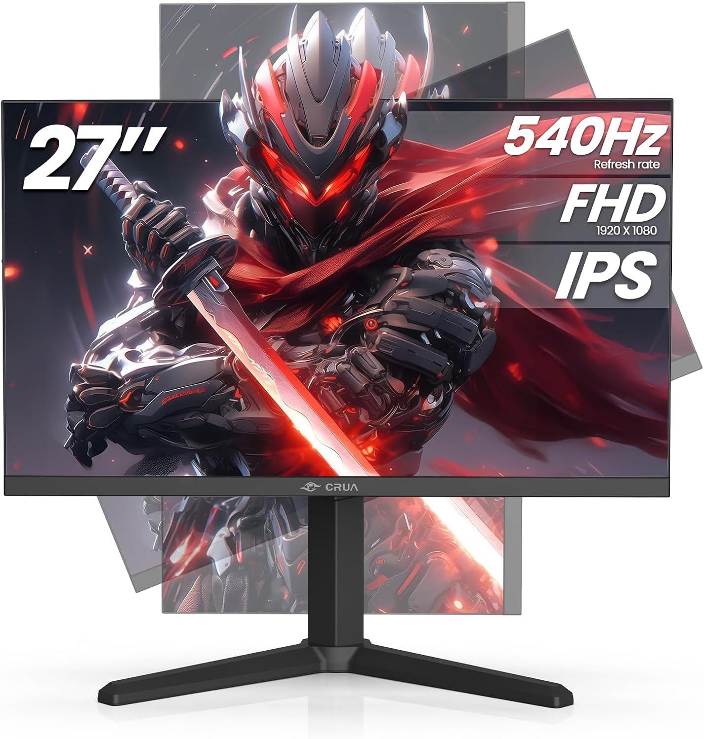 CRUA 27" 540Hz Monitor Showdown: Surprising FreeSync, sRGB, and Wall ...
